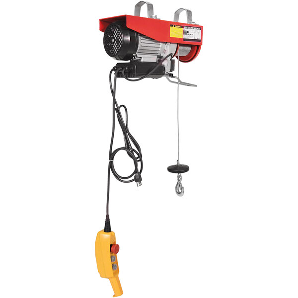 Vestil Red Steel Electric Mini Cable Hoist MINI-7 - 750 lb. Capacity
