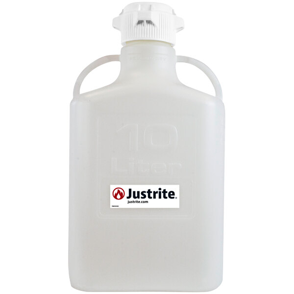 Justrite 10 Liter Polypropylene Carboy with 83mm Cap 12930
