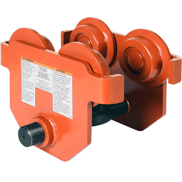 Vestil Orange Steel Low Profile Manual Push Trolley E-MT-6 - 6000 lb ...