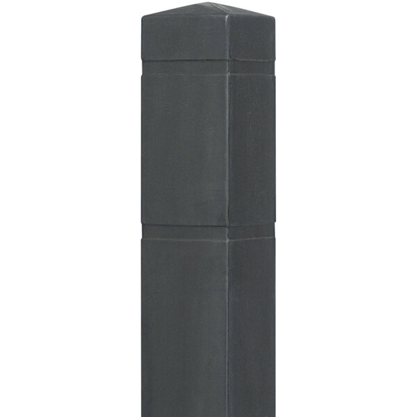 Innoplast BollardGard 6 1/2" x 60" Black Square Bollard Cover SBC6560BKN