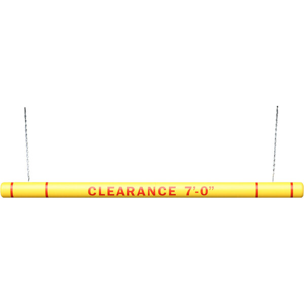 Innoplast ClearanceGard 4 15/16" x 80" Yellow Clearance Bar Kit with ...