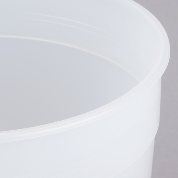 4 Qt. Translucent Round Deli Container - 100/Case