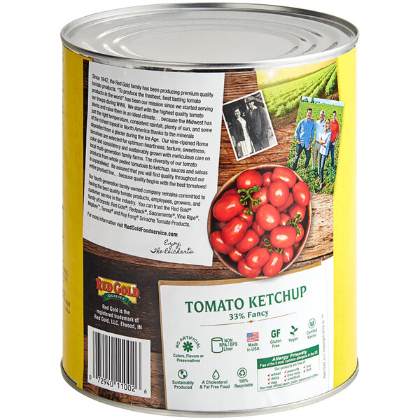Red Gold 33% Fancy Tomato Ketchup #10 Can