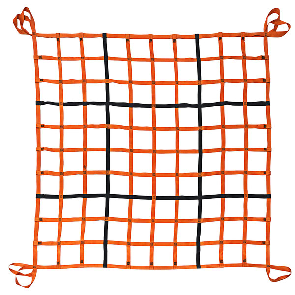 US Netting 25' x 25' Commercial Grade Orange and Black Polyester 10 ...