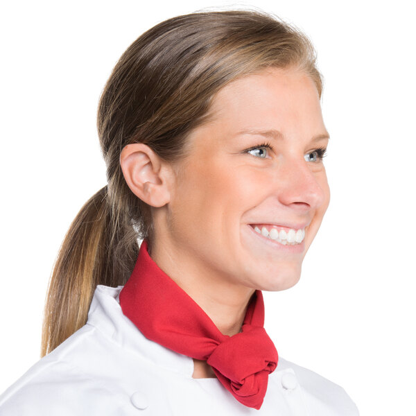 37" x 14" Red Chef Neckerchief / Bandana