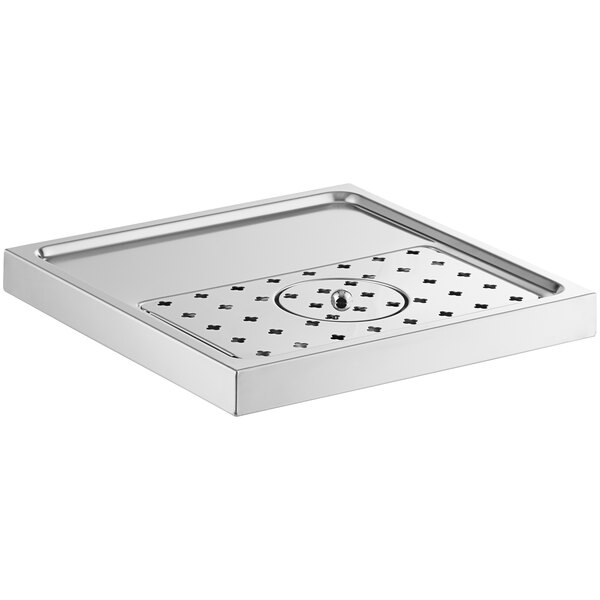 Micro Matic DP-1604 15 3/4" x 15 3/4" Stainless Steel Platform Drip ...