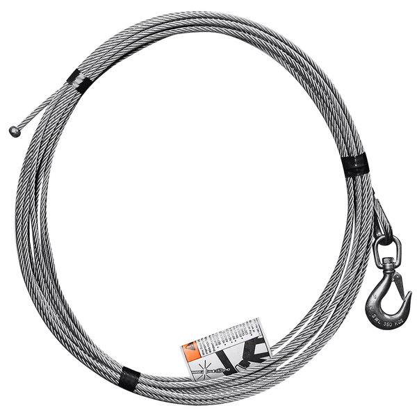 OZ Lifting Products 1/4" x 25' Stainless Steel Wire Rope Assembly OZSS ...
