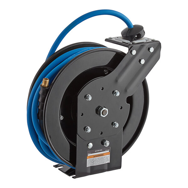 Regency Open Powder-Coated Steel Hose Reel with 35' Hose