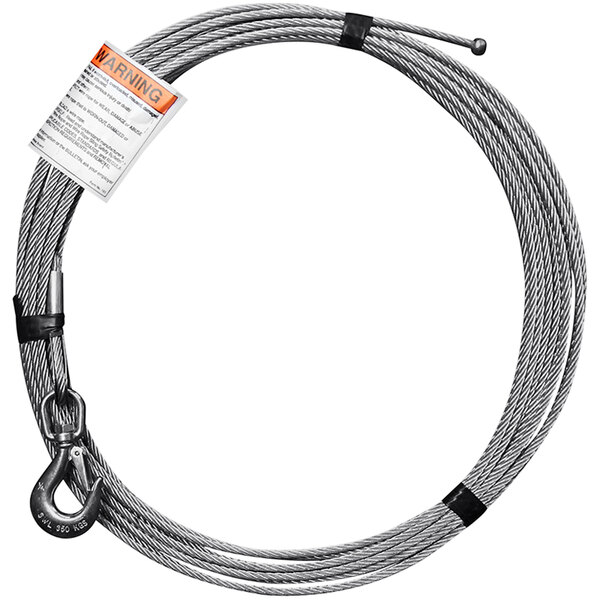 OZ Lifting Products 1/4" x 40' Galvanized Steel Wire Rope Assembly ...