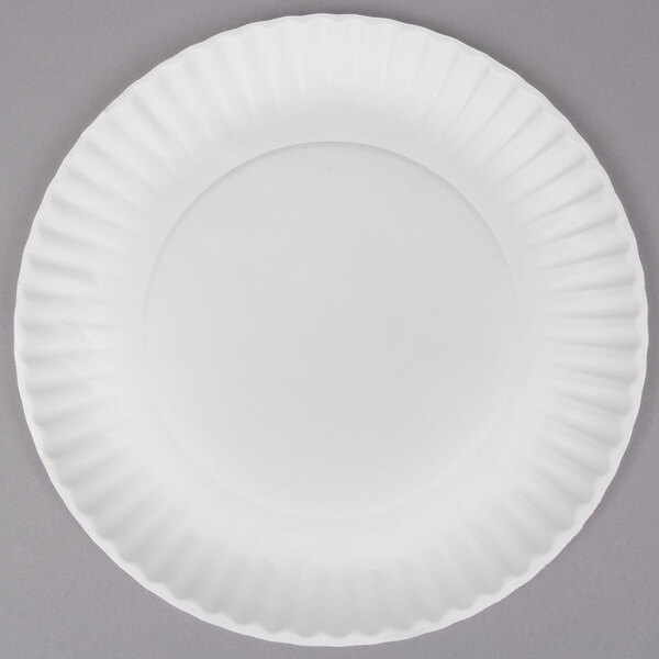 9" Uncoated Paper Plates in Bulk (1000 Count)