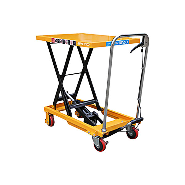 EKKO 27 1/2" x 17 3/4" Manual Mobile Single Scissor Lift Table T15 ...