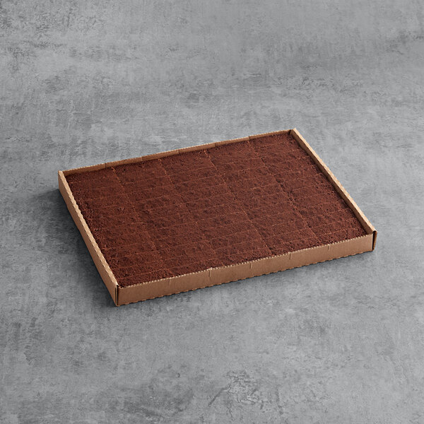 Brill 60-Piece Scored Chocolate Brownie 3.5 lb. - 6/Case