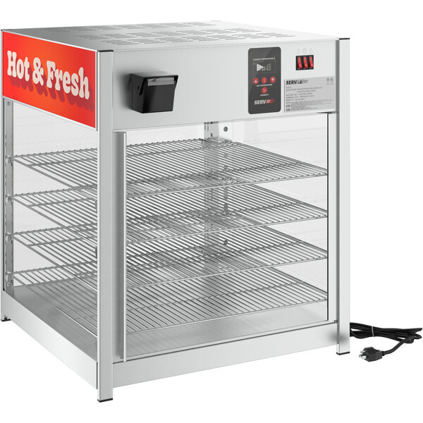 ServIt 18" Hot N' Fresh Full-Service Countertop Display Warmer with 4 ...