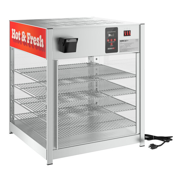 ServIt 18" Hot N' Fresh Full-Service Countertop Display Warmer with 4 ...