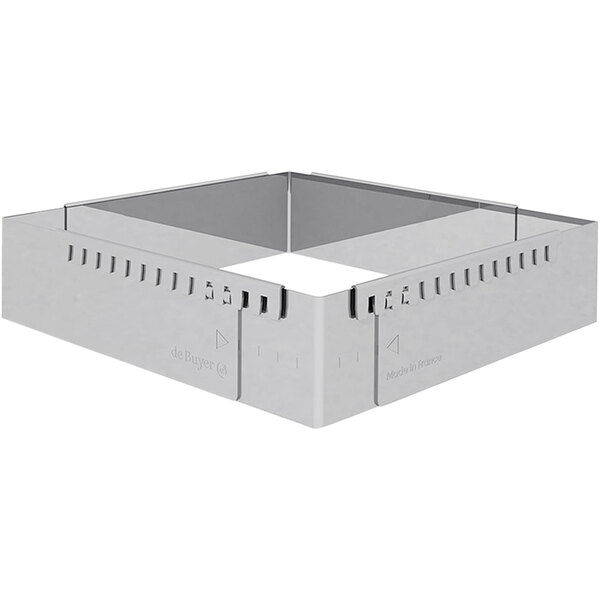 de Buyer 8" - 14 1/2" Stainless Steel Expandable Square Pastry Frame ...