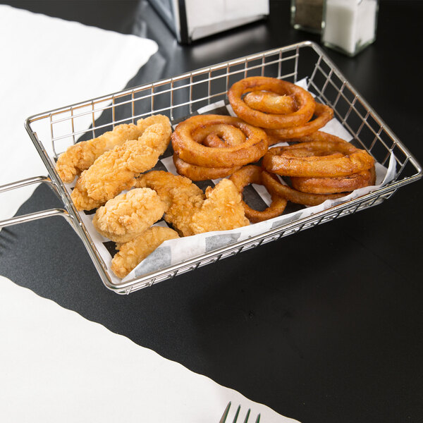 American Metalcraft MRECBSKT 9 1/2" x 6" x 1 1/2" Rectangular Stainless ...