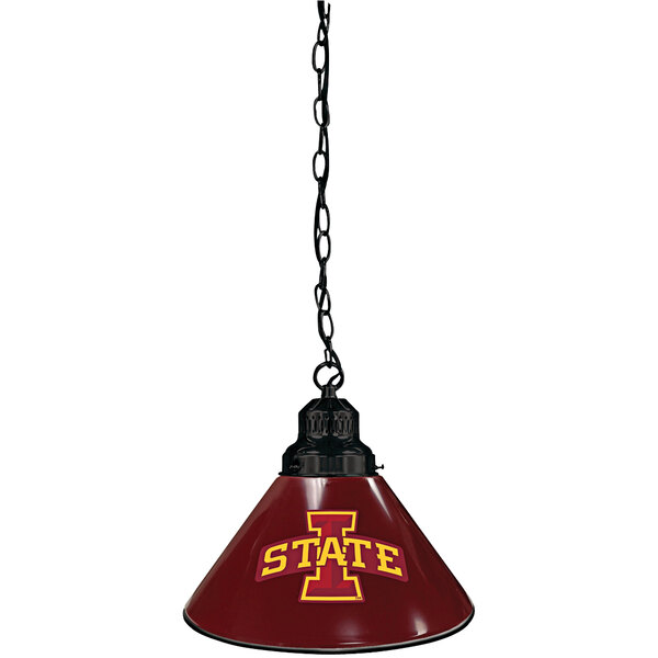 Holland Bar Stool Iowa State University Logo Pendant Light with Black ...