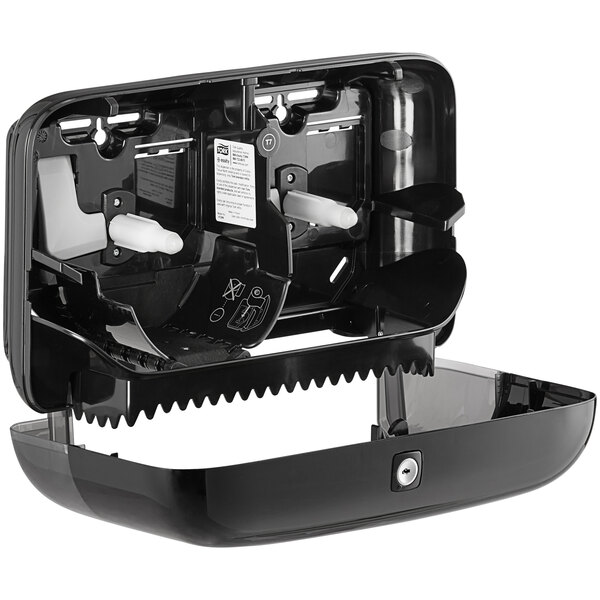 Tork Elevation 473208 Coreless High Capacity Black Double Roll Toilet ...