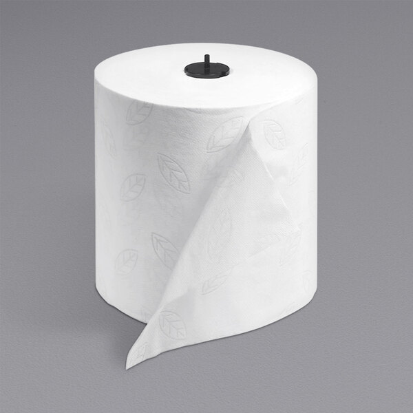 Tork Advanced Matic White with Grey Leaf 2-Ply Paper Towel Roll H1, 525 ...