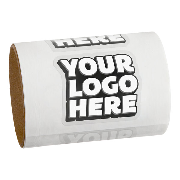Carnival King 2" Customizable Die-Cut Vinyl Label Roll - 50/Pack