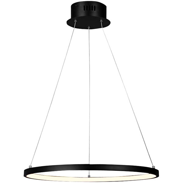 Canarm Lexie Modern Single-Ring Chandelier with Integrated LED Lighting ...