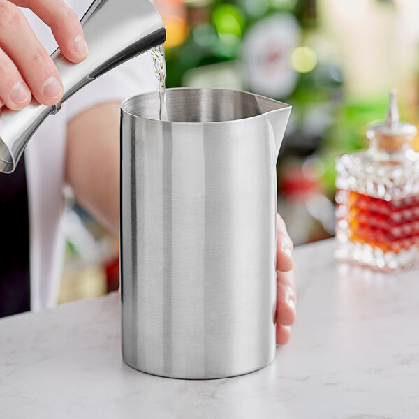 Barfly® M37165 21 oz. Double-Wall Stainless Steel Mixing / Stirring Tin