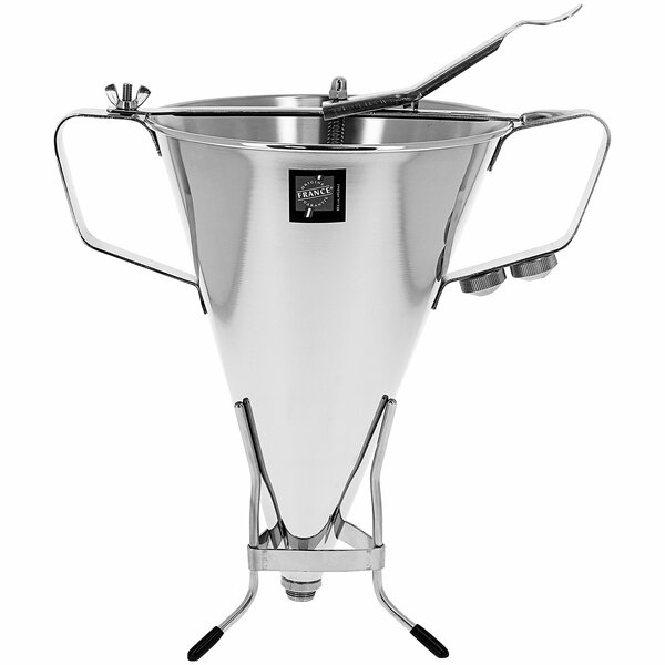 de Buyer Kwik Max 3.5 Qt. (112 oz.) 8" Stainless Steel Piston Funnel ...