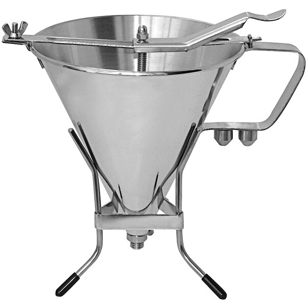 de Buyer Kwik Pro 2 Qt. (64 oz.) 7 1/2" Stainless Steel Piston Funnel ...