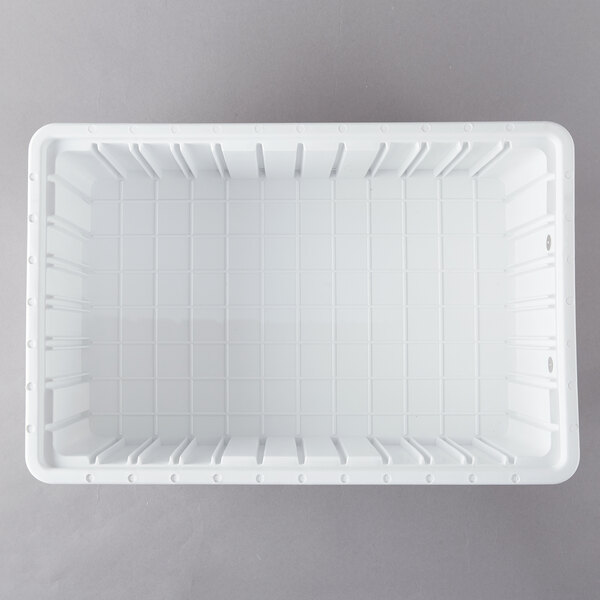 Metro MTB92060W 17" x 11" x 6" White Divider Tote Box