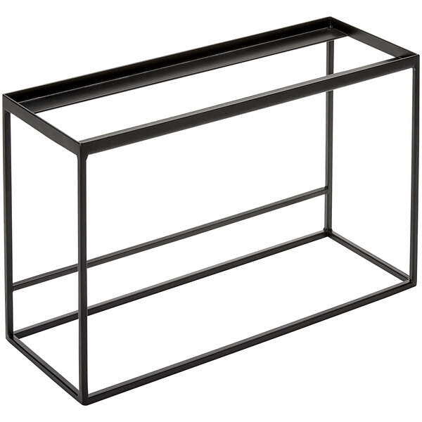 American Metalcraft 15" x 5 1/2" x 9" Black Twilight Metal Rectangular ...