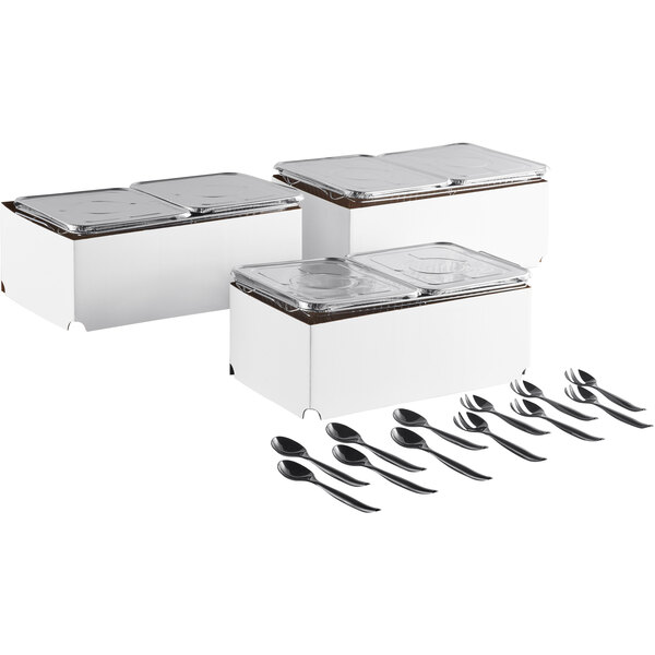 Choice 39 Piece Full Size Disposable Serving / Chafer Dish Kit with (3 ...
