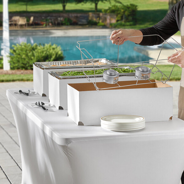 Choice 9 Piece Full Size Disposable Serving / Chafer Dish Kit with a ...