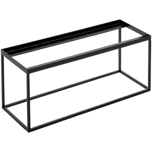 American Metalcraft 15" x 5 1/2" x 6" Black Twilight Metal Rectangular ...