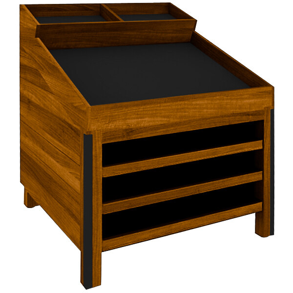 Marco Company 36" x 36" x 47" Honey Pine Slanted Orchard Produce Bin ...