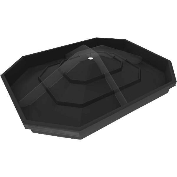 Marco Company 47" x 39" x 11" Black Plastic Watermelon Bin Riser with ...