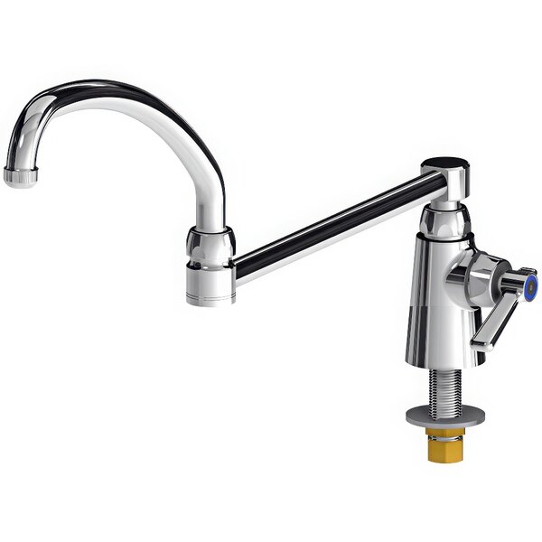 Chicago Faucets 350-DJ21ABCP Deck-Mounted Single-Supply Manual Sink ...