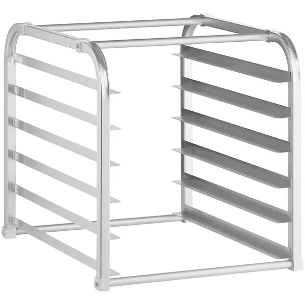 6 Pan Aluminum End Load Sheet / Bun Pan Rack - Unassembled