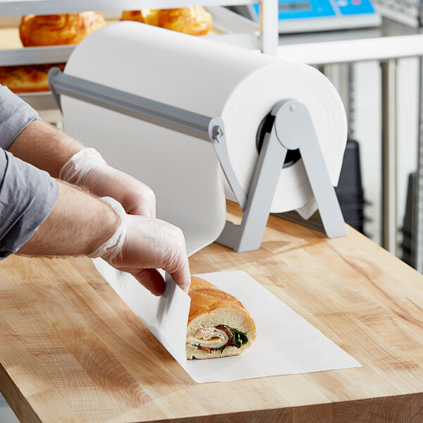 Choice 18" x 1000' 55 lb. Premium Wet Wax Paper Roll