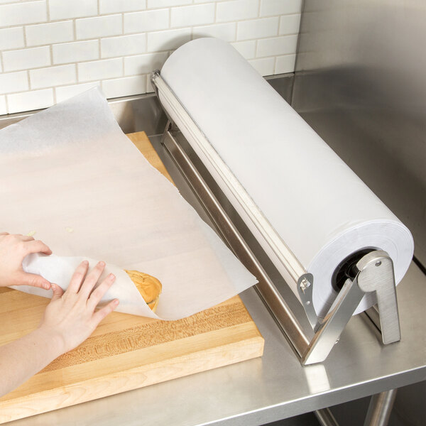 Choice 24" x 1000' 40# Wet Wax Paper Roll