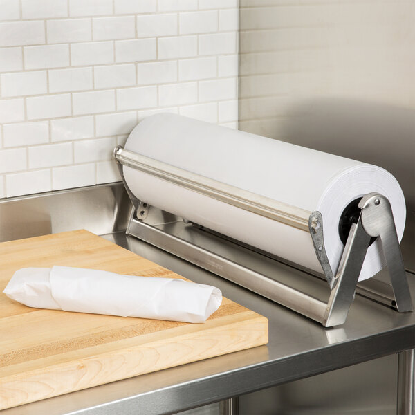 Choice 24" x 1000' 40# Wet Wax Paper Roll