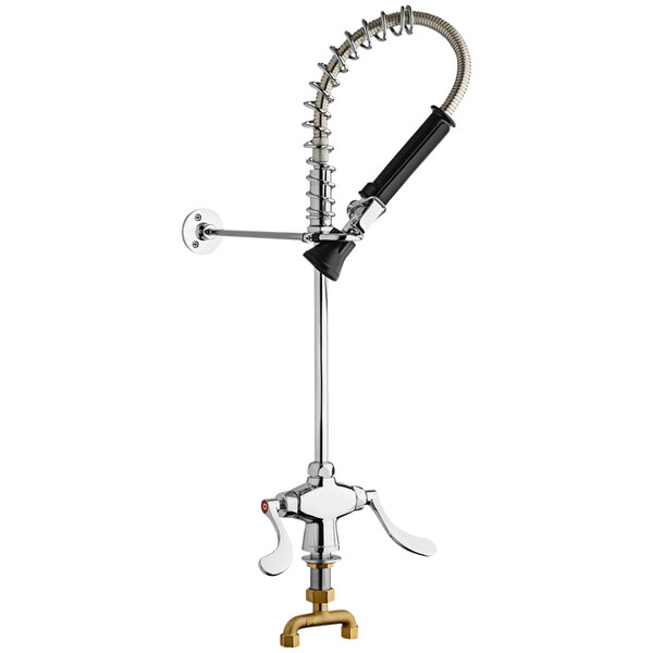 Chicago Faucets 924-317ABCP Deck-Mounted Single-Hole Mini Pre-Rinse ...