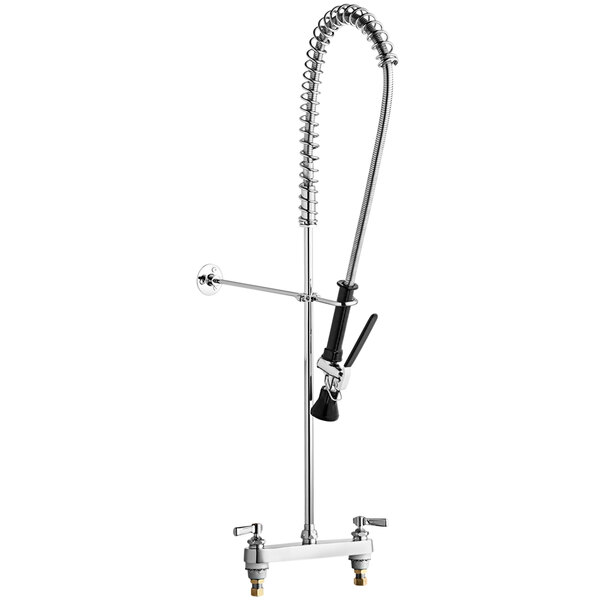 Chicago Faucets 527-919SLXKCABCP Deck-Mounted Pre-Rinse Faucet with 8 ...