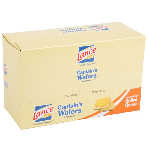 Lance Captain's Wafers Grilled Cheese Sandwich Crackers 20 Count Box ...