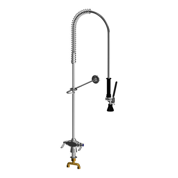 Chicago Faucets 919-XKCAB Deck-Mounted Pre-Rinse Faucet with 3 1/2 ...