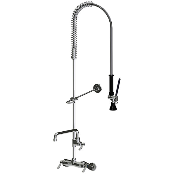 Chicago Faucets 923-613L12XKCAB Wall-Mounted Pre-Rinse Faucet with ...