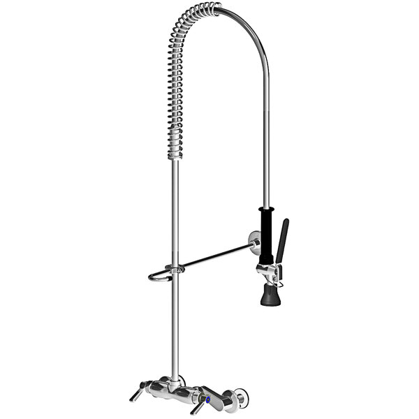 Chicago Faucets 923-WSLXKCAB Wall-Mounted Pre-Rinse Faucet with ...
