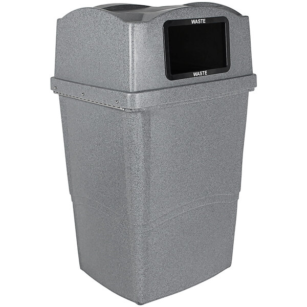 Busch Systems Wave 101468 40 Gallon 40 Gallon LDPE Decorative Waste ...
