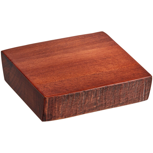 Lancaster Table & Seating 5" x 5" Square Solid Wood Live Edge Table Top ...