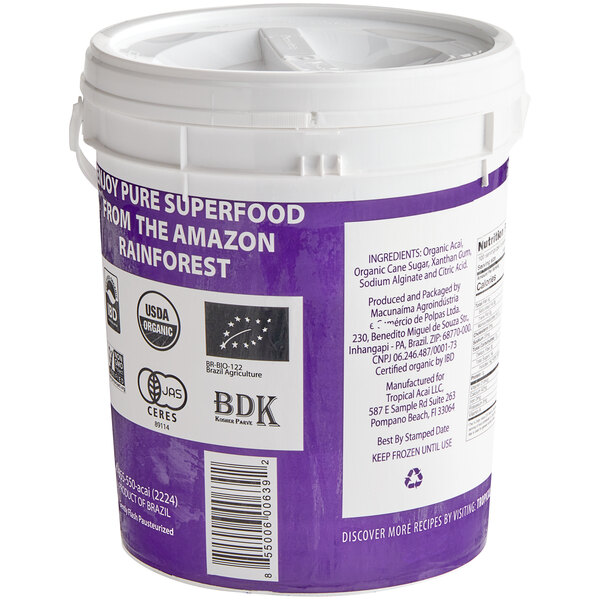 Tropical Acai Premium Acai Sorbet - 22 lb.