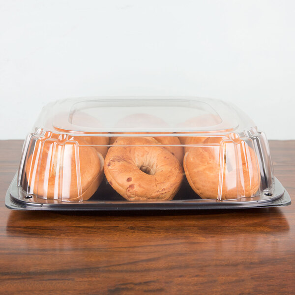 Sabert C9616 UltraStack 16" Square Disposable Deli Platter / Catering ...